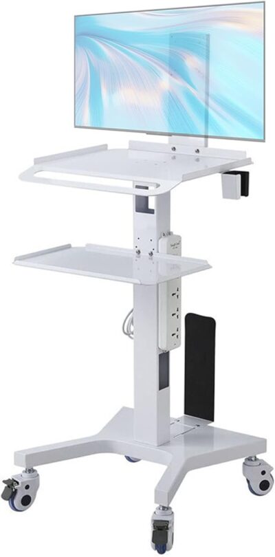 Mobile Dental Trolley Cart – Intraoral Scanner Workstation with Tray ...